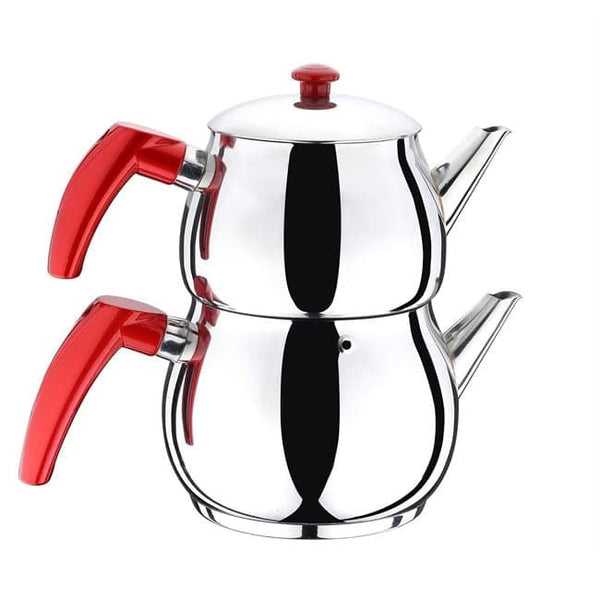 Double Teapot | Stainless Steel Medium | Caydanlik | 1 set – TurkishMart