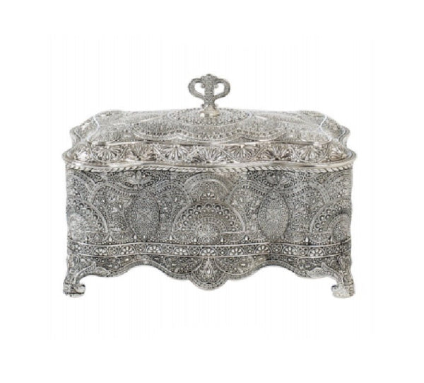 Jewelry box Silver pattern – TurkishMart